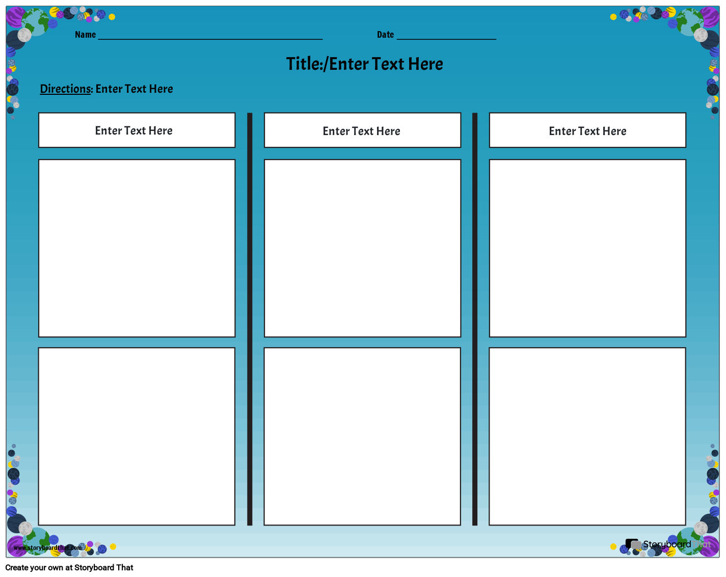 T Chart Landscape Color 1 Storyboard by hr-examples