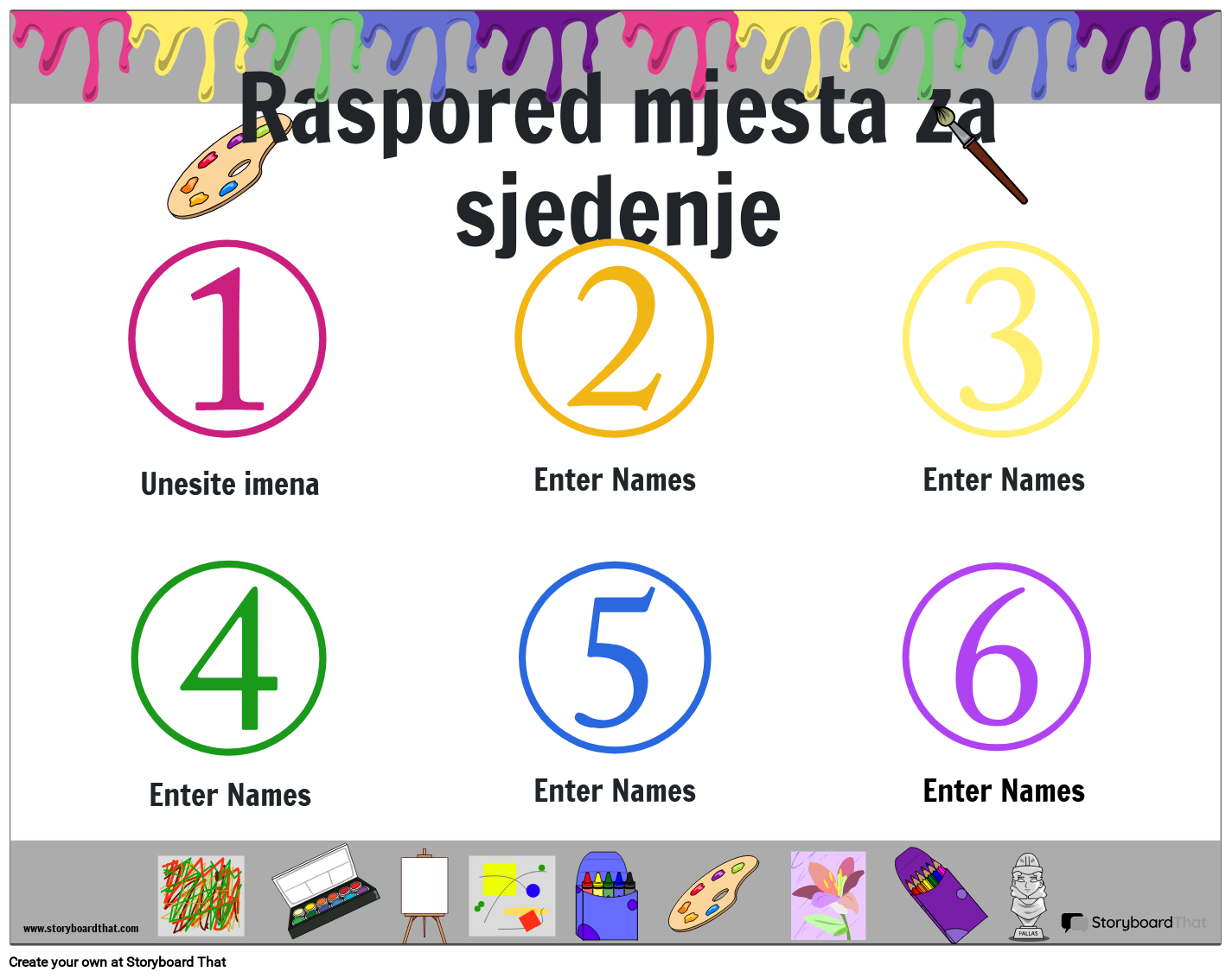 Tablica Sjedenja 15 Storyboard por hr-examples