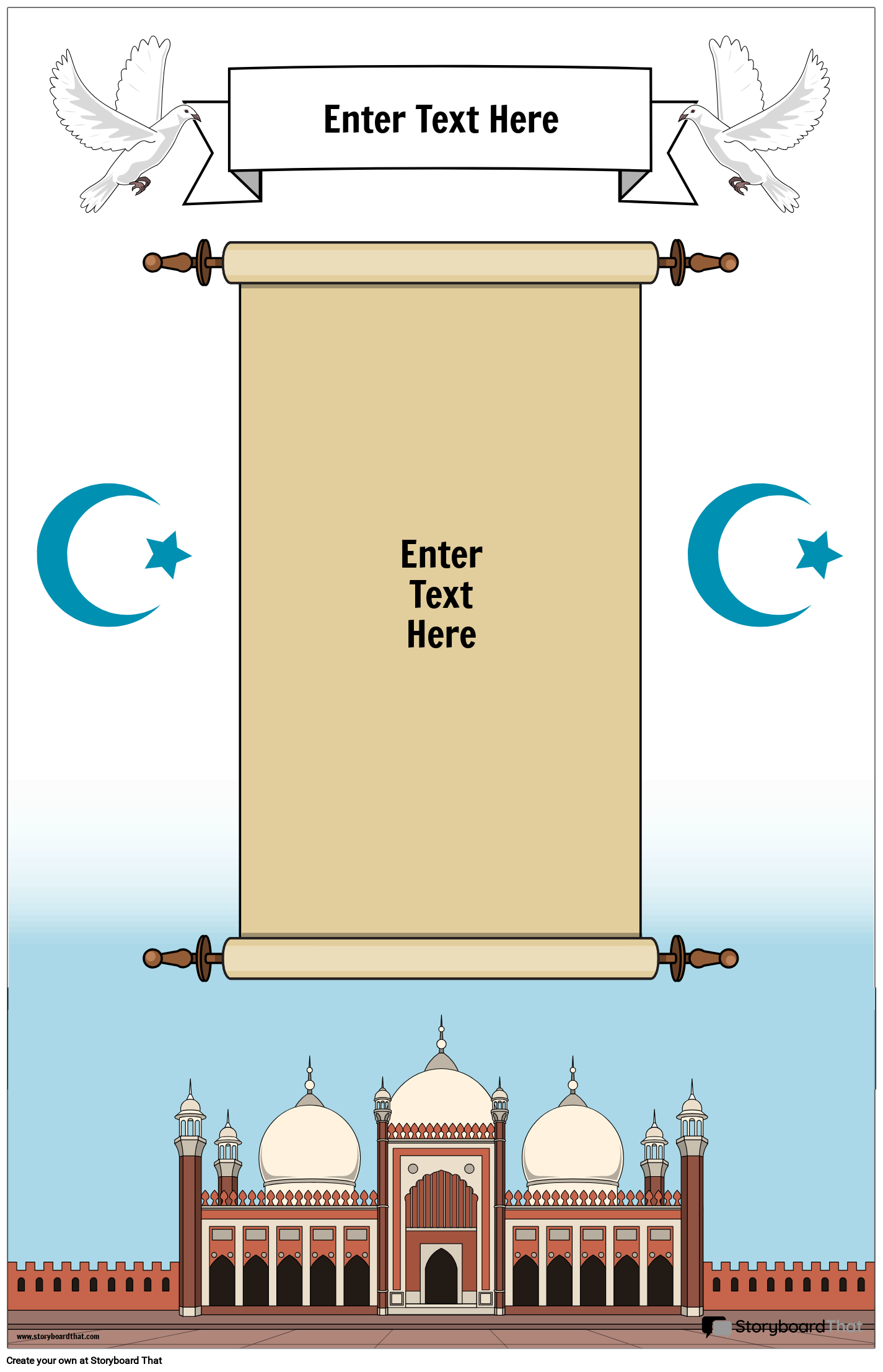 Vjerski Poster 9 Islamski Portret Storyboard por hr-examples