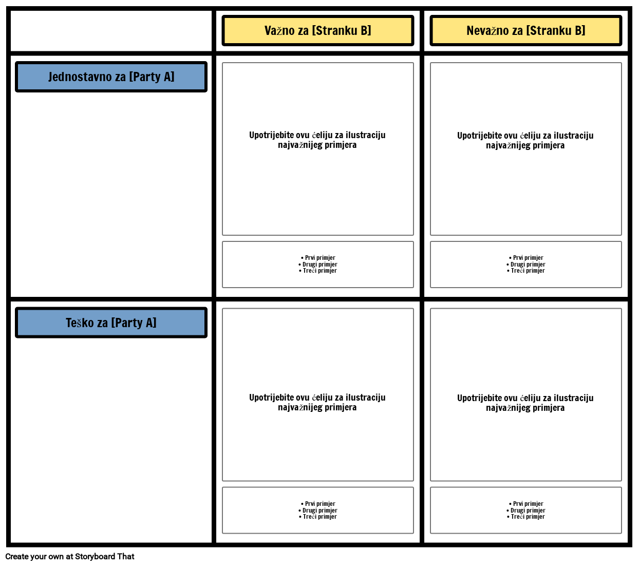 Zajednički Obrazac Podloge 2 Storyboard por hr-examples
