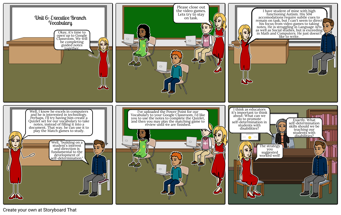 Student Interview Product Storyboard by hscarbrough