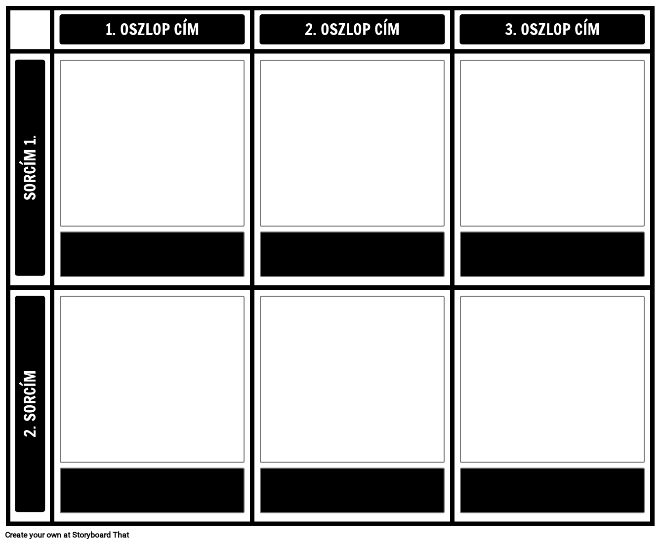 2x3 Diagramsablon Storyboard por hu-examples