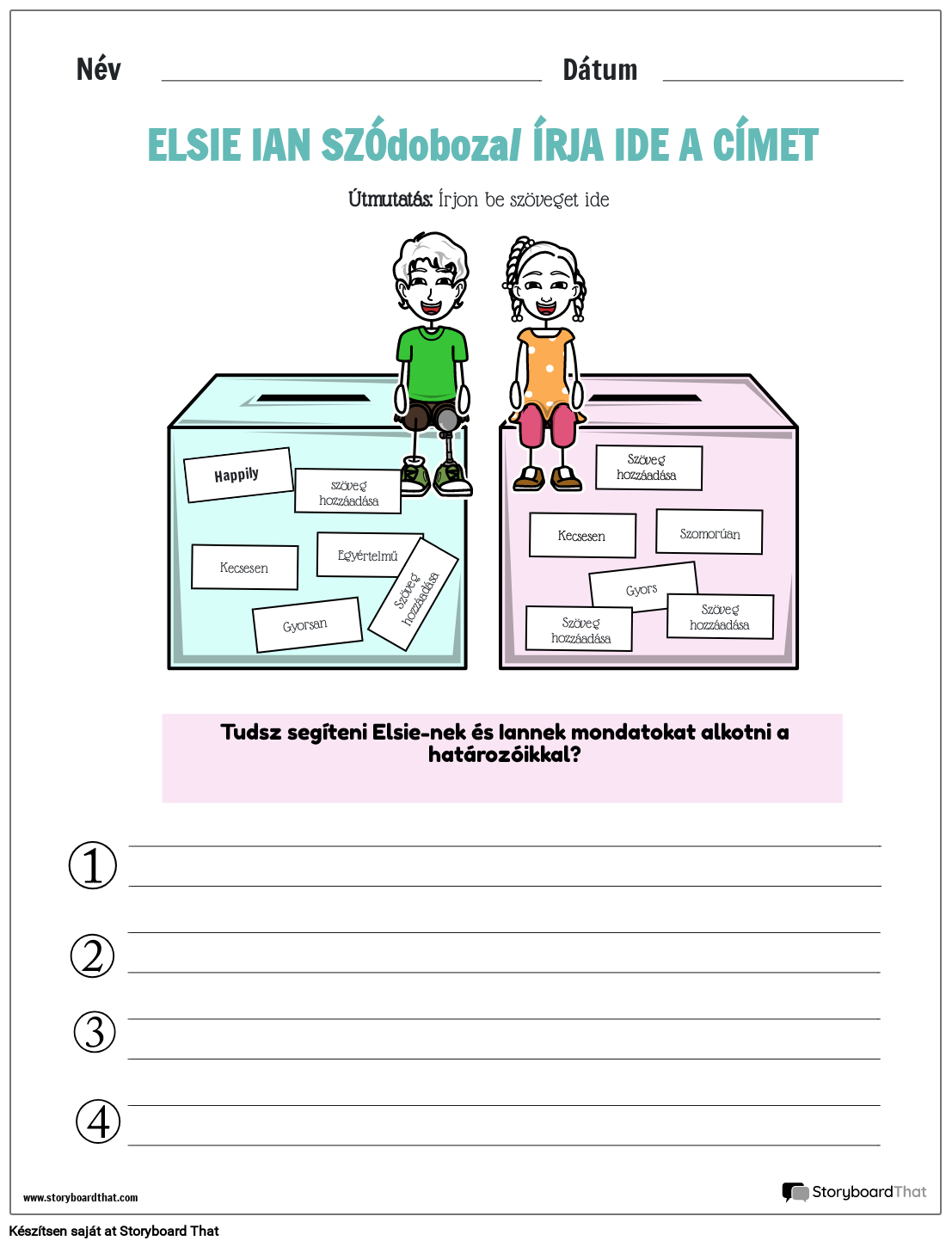 Adverb Word Bank Munkalap Storyboard Por Hu examples Adverb Word Bank Munkalap Storyboard Por Hu examples