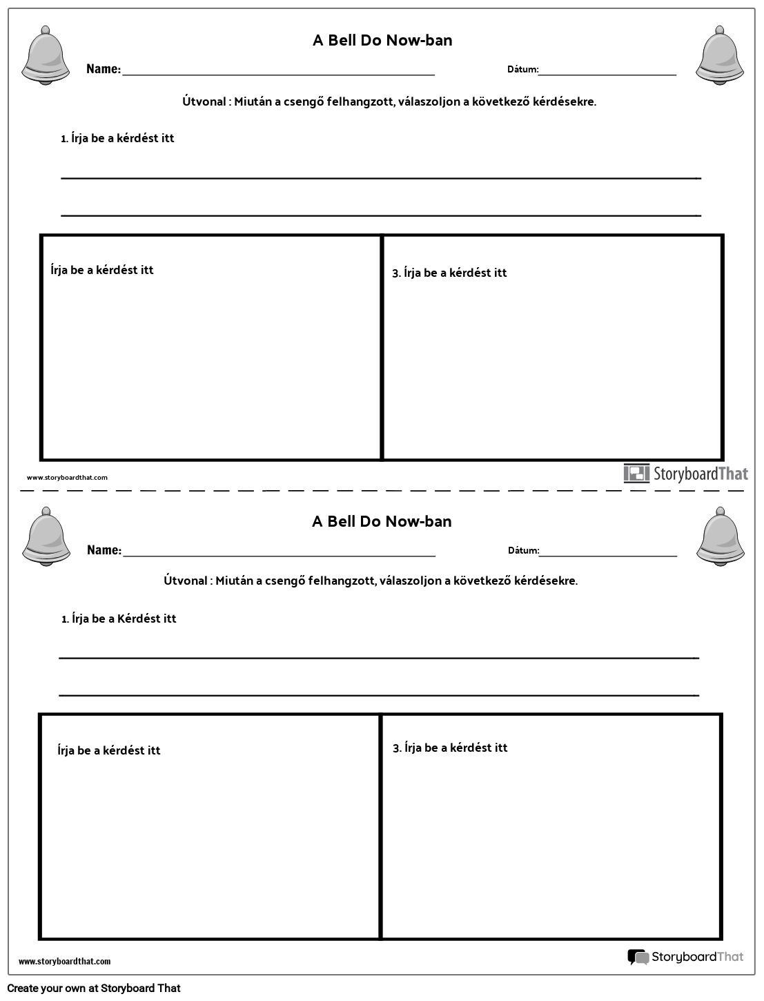 Bell Ringer Storyboard por hu-examples