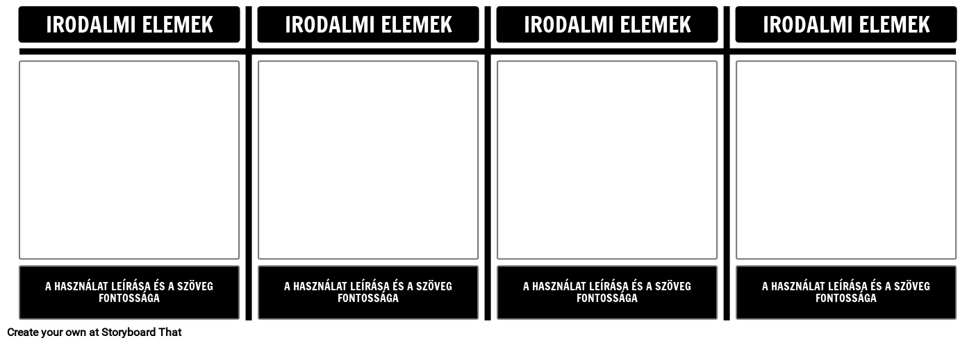 Irodalmi Elemek T-diagramja Storyboard Szerint hu-examples