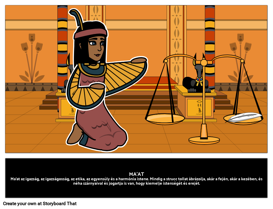 Ma'at: Egyiptomi Istennő Storyboard par hu-examples