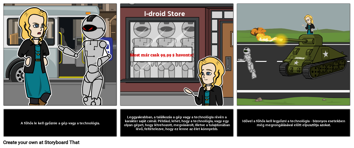 Man vs. Technology Storyboard von hu-examples