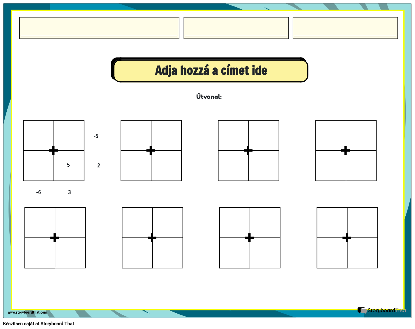 Összeadási Négyzet – Egész Számok Műveleti Munkalap