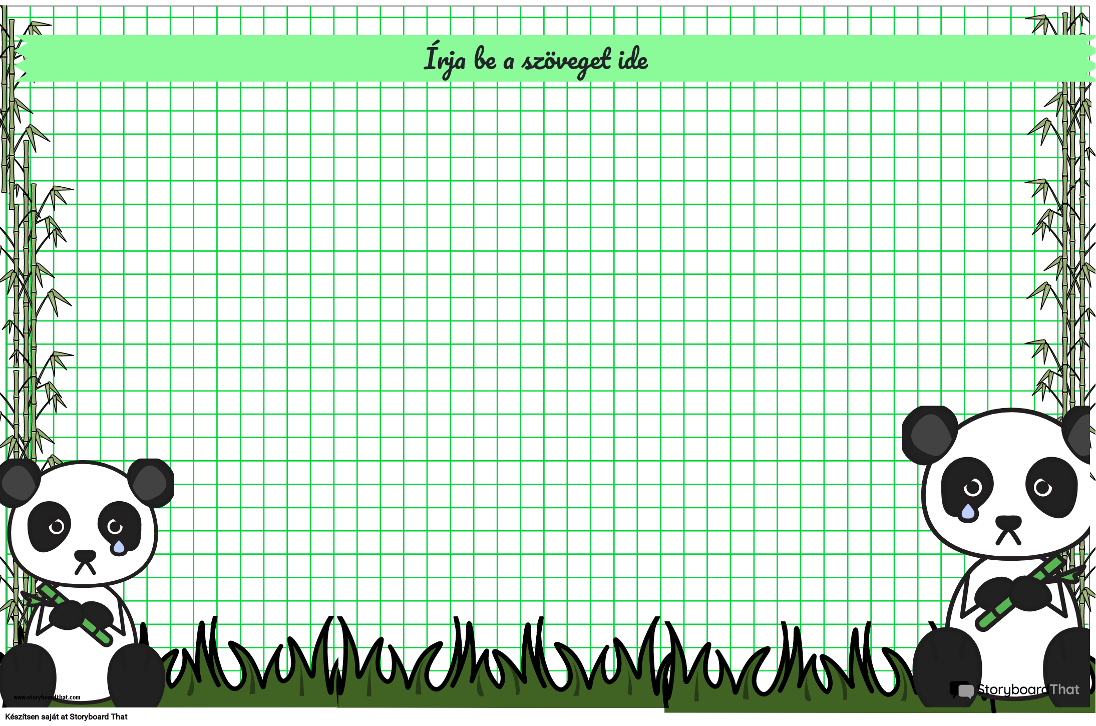 Panda Témájú Grafikus Papír Poszter Storyboard Panda Témájú Grafikus Papír Poszter Storyboard