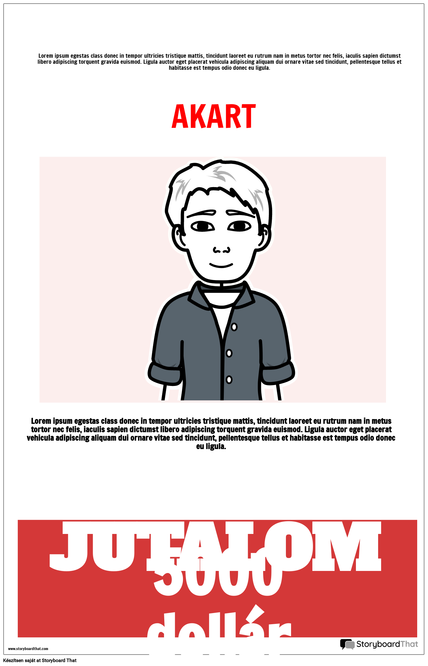 Plakátot keresek jutalommal Storyboard por hu-examples