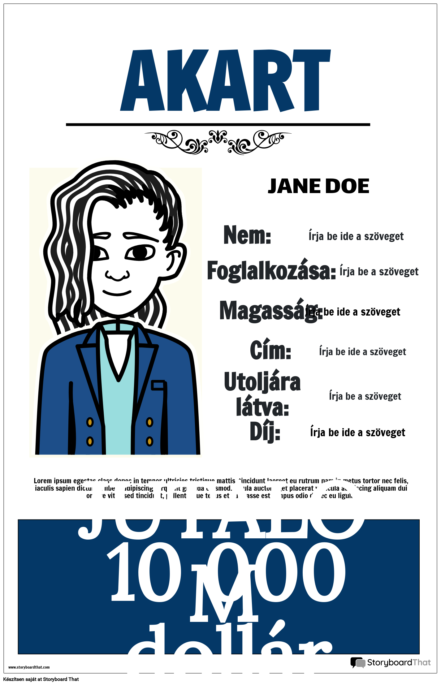 Plakátot keresek részletekkel Storyboard por hu-examples