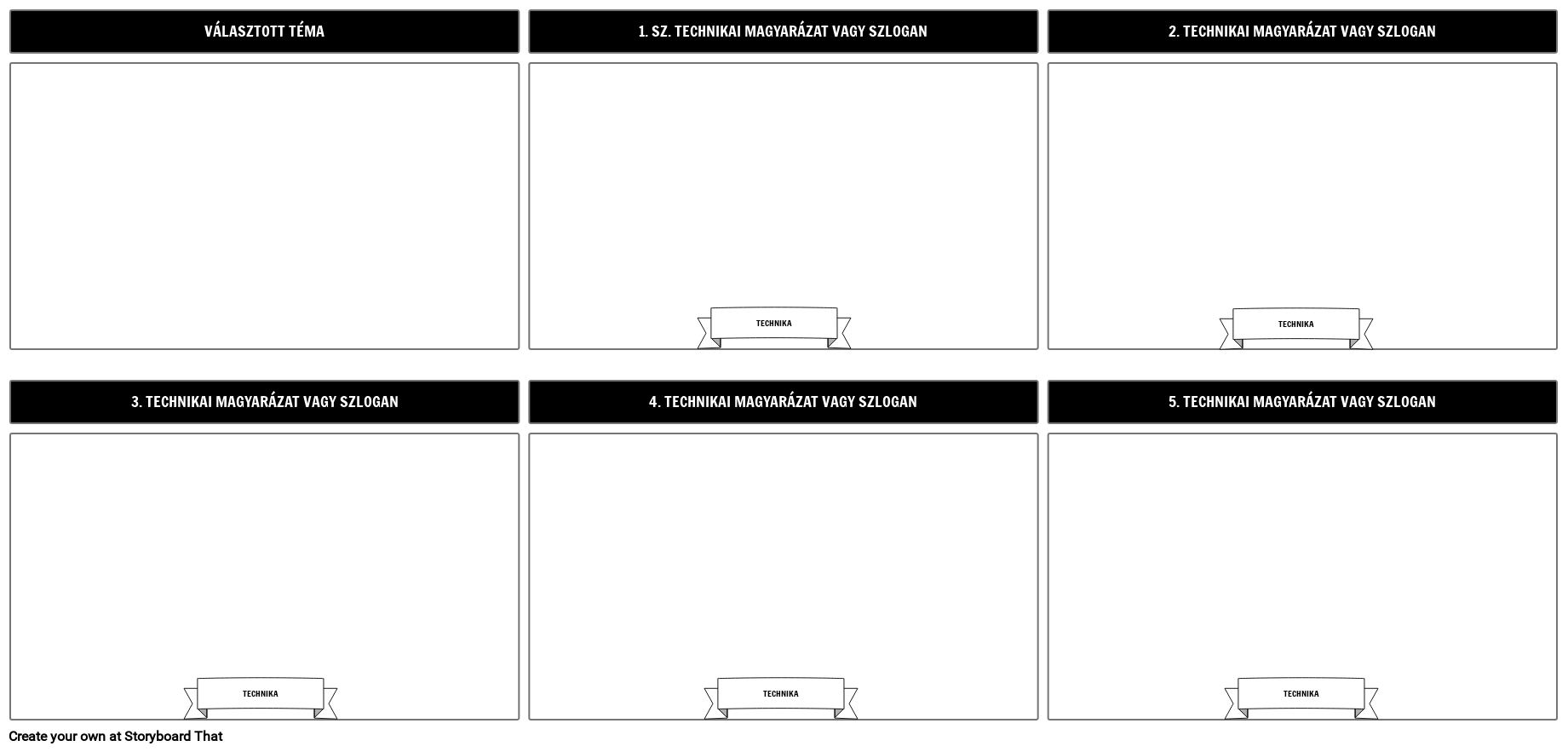 Propaganda Hozzárendelési Sablon Storyboard par hu-examples