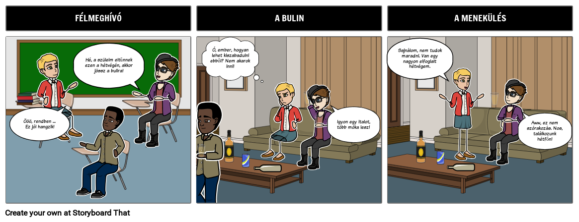 Social Story - Peer Pressure Storyboard por hu-examples