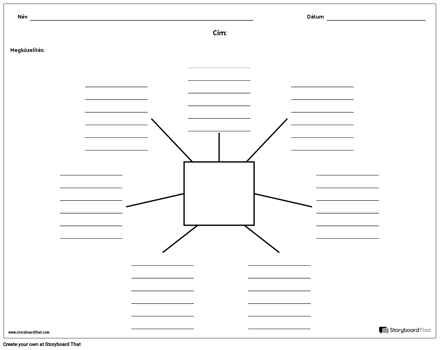 Spider Map with Lines - 7 Storyboard por hu-examples