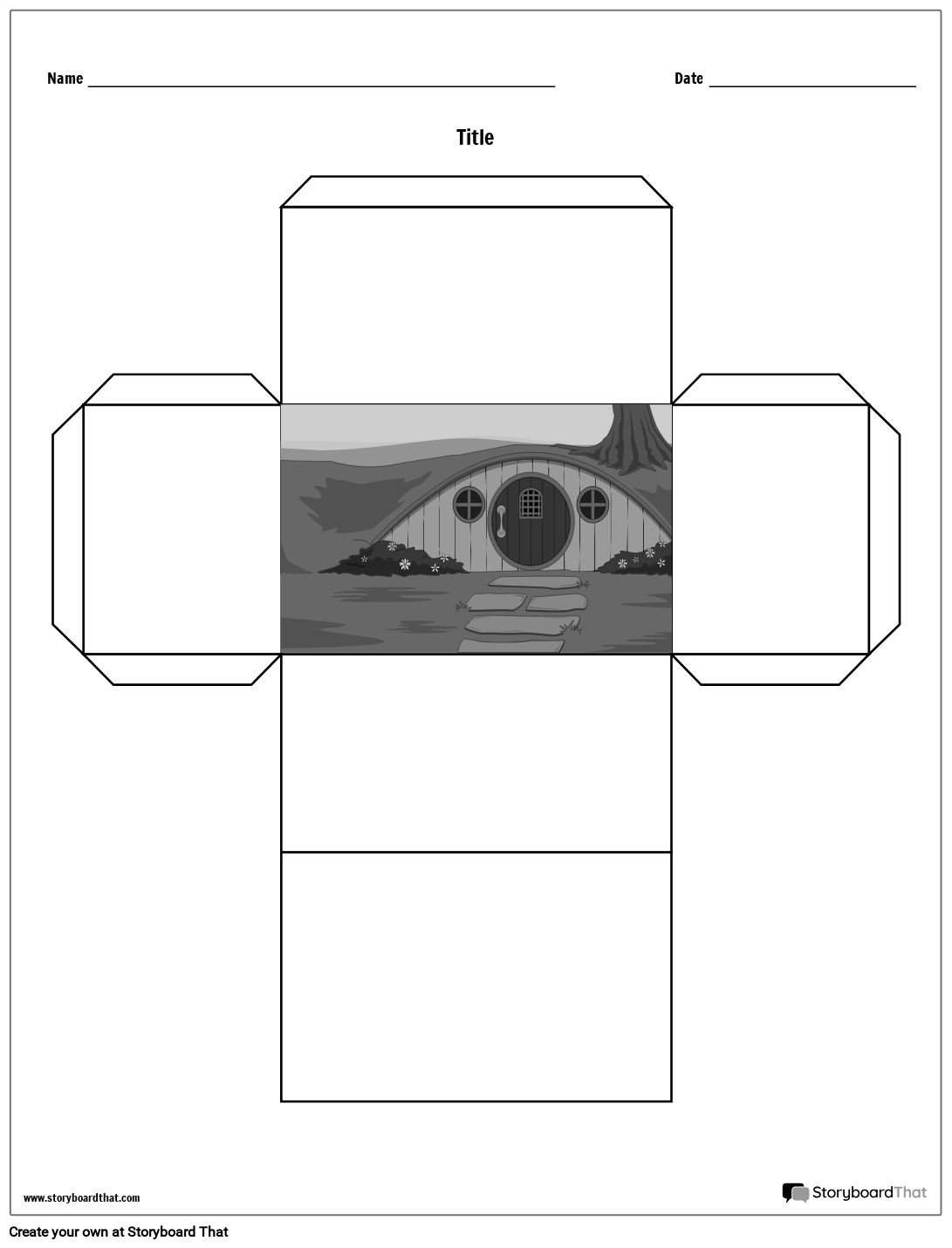 Story Cube Portrait BW 1 Storyboard by hu-examples