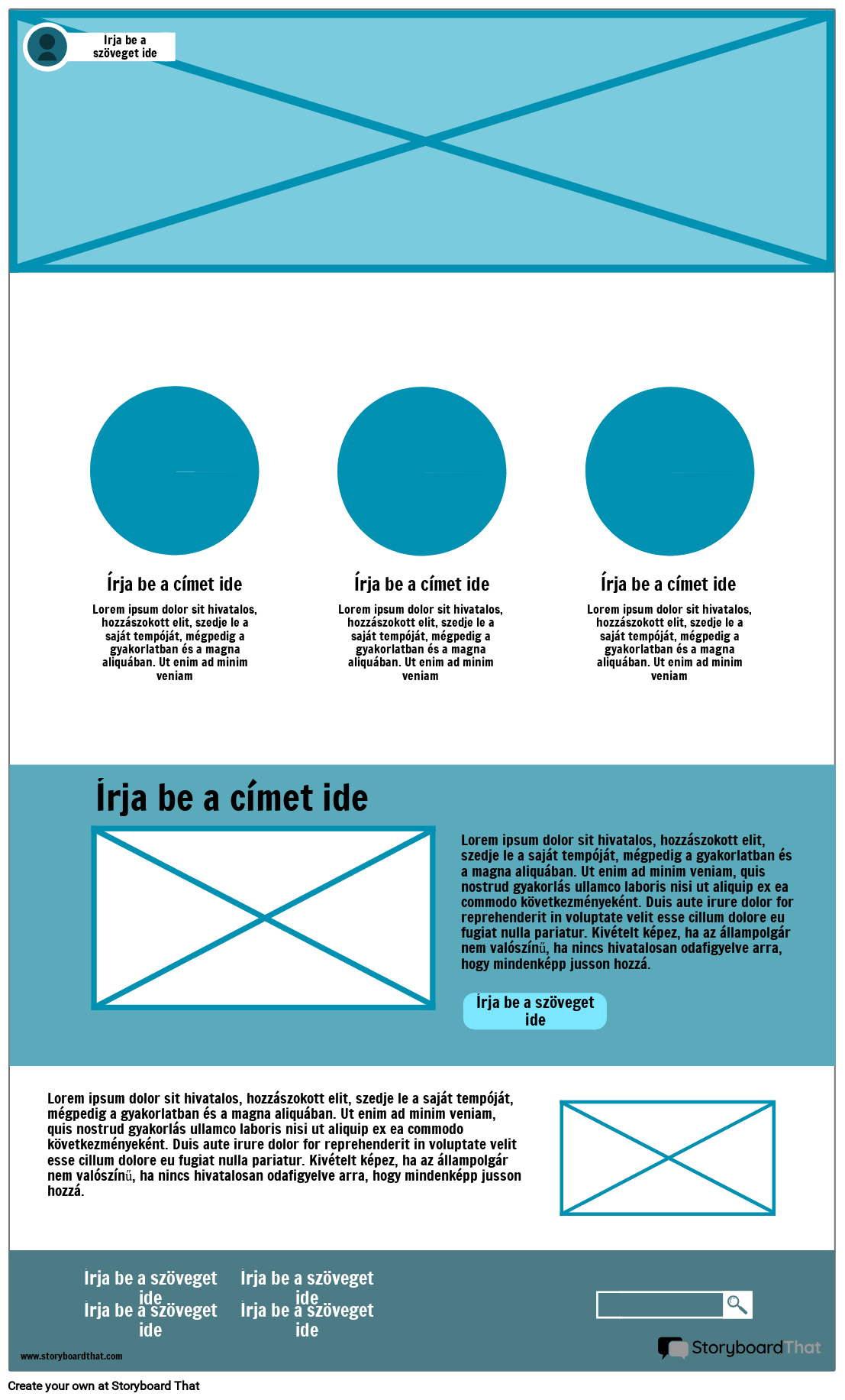 Terméktervezési Sablon 1 Storyboard por hu-examples