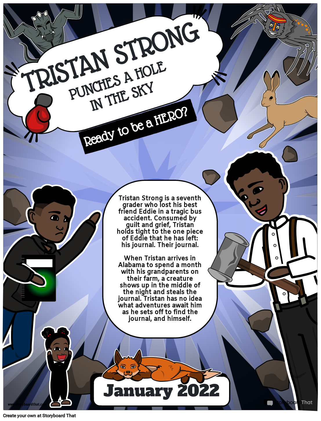 Tristan Strong Filmplakát Storyboard par hu-examples