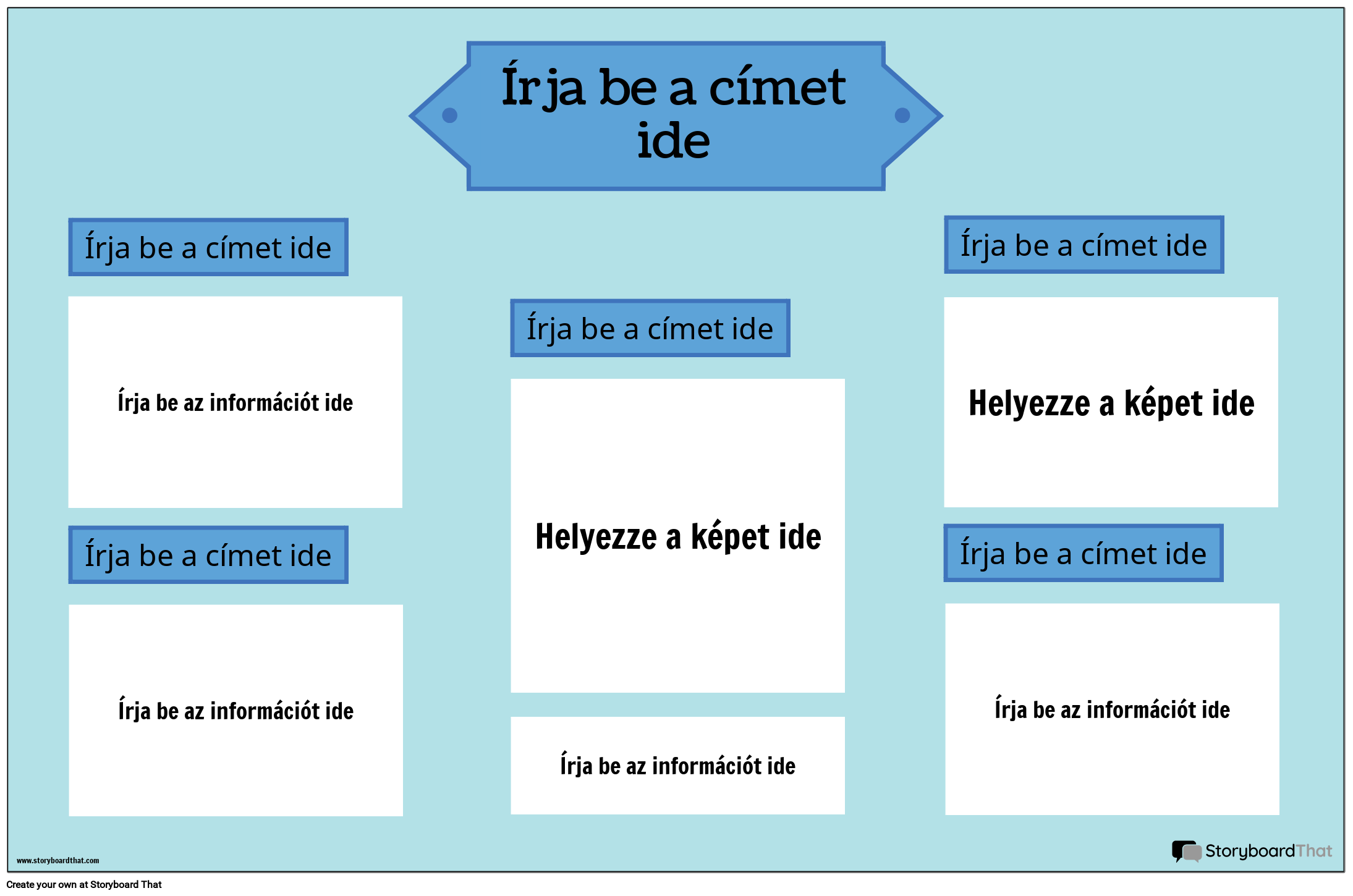 Tudományos Vásár Poszter Vízszintes Storyboard