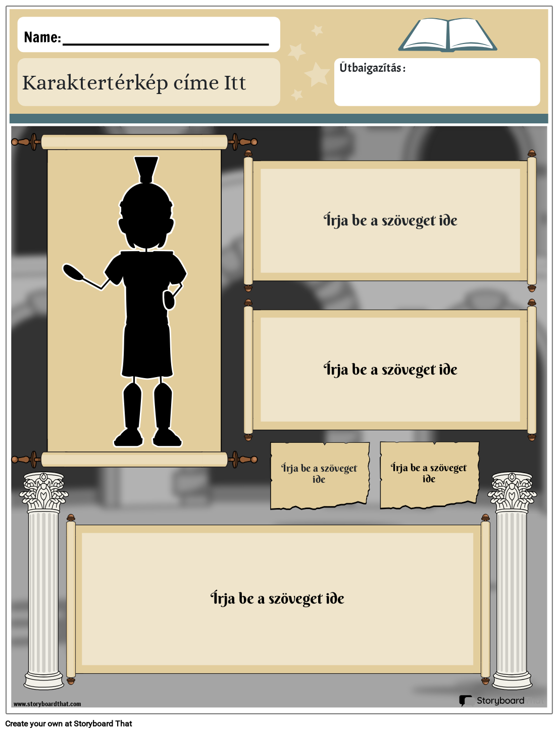 Új Oldalkaraktertérkép-sablon Létrehozása 1 Storyboard Új Oldalkaraktertérkép-sablon Létrehozása 1 Storyboard