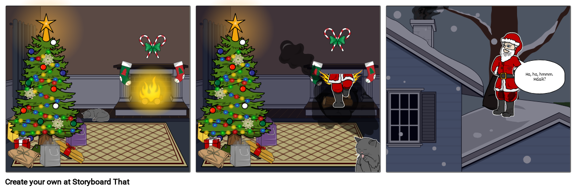 Winter Holiday - Mikulás Card Storyboard por hu-examples