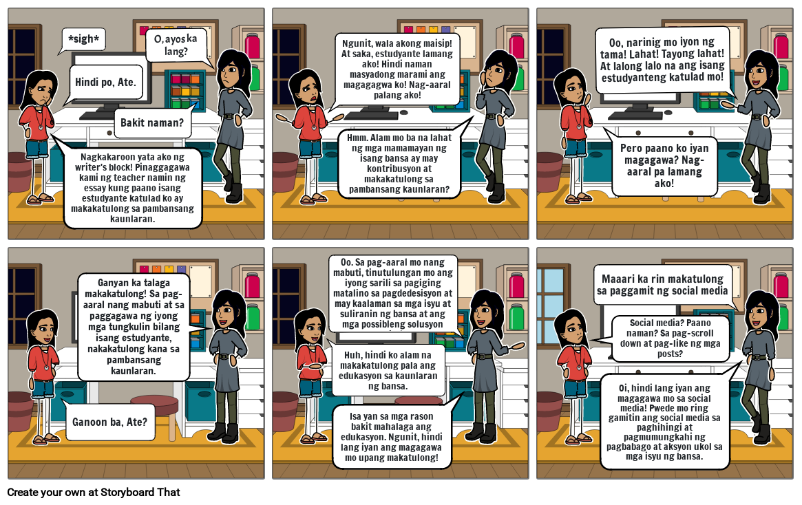 AP COMIC STRIP_Mendoza Storyboard by iamlegna