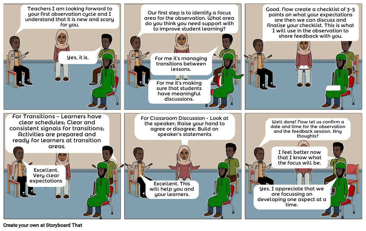 see it peer observation Storyboard by instilleducation