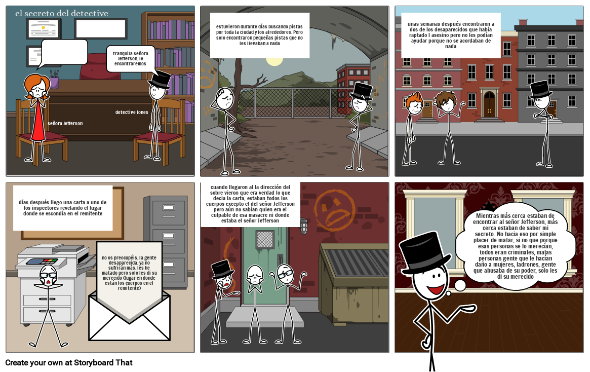 el secreto del detective Storyboard par irene_irene0