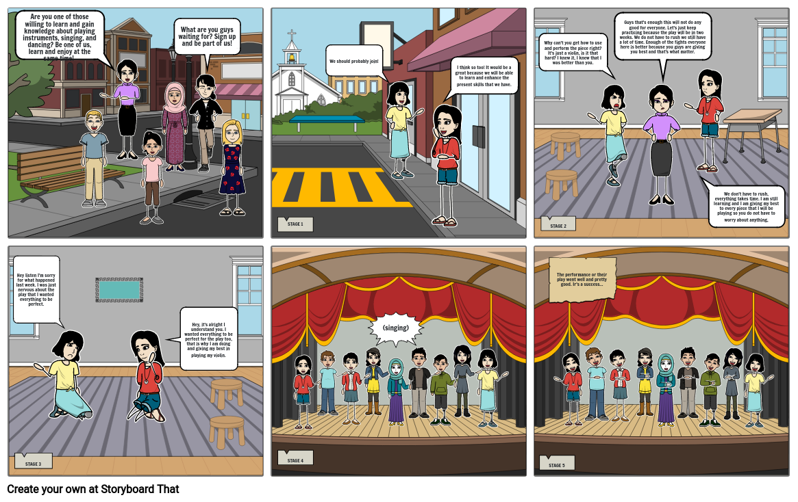 The Play Storyboard By Irincoap