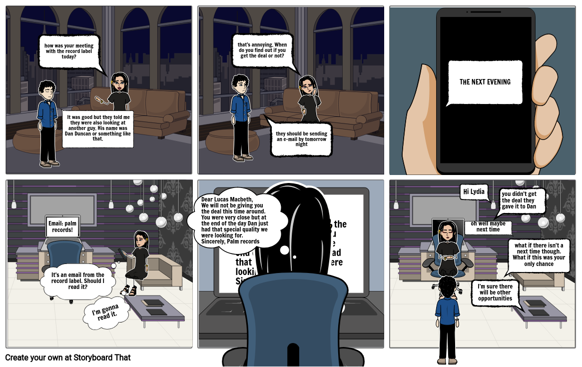 The fight of top spot Storyboard por isabellak