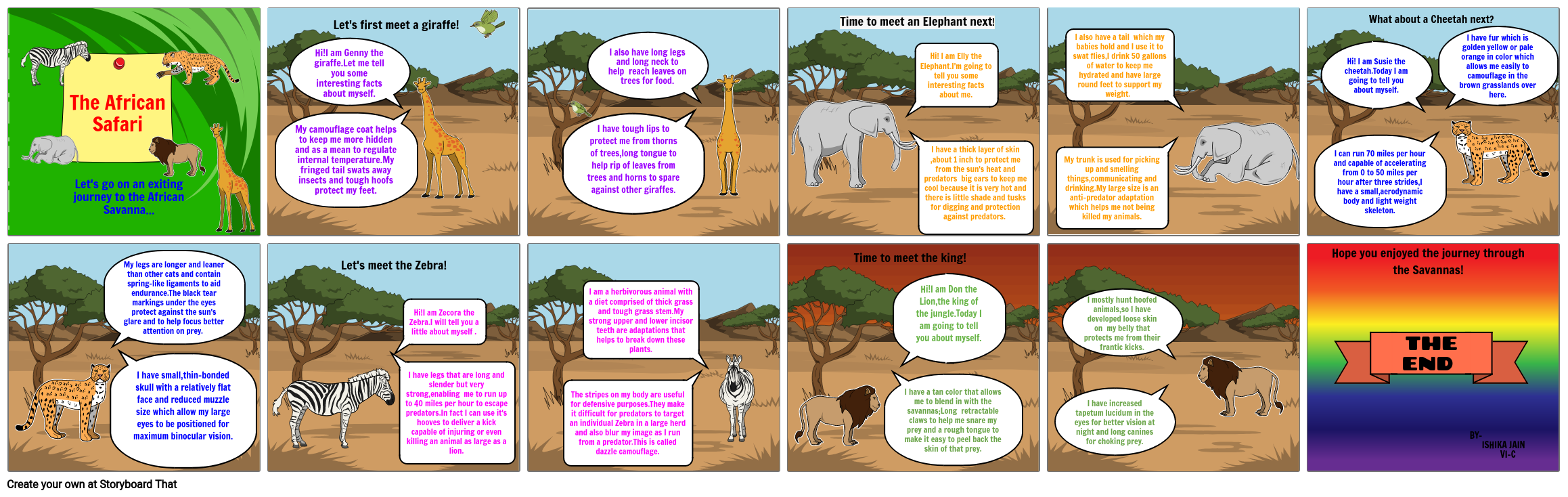 Jungle Safari Storyboard por ishata