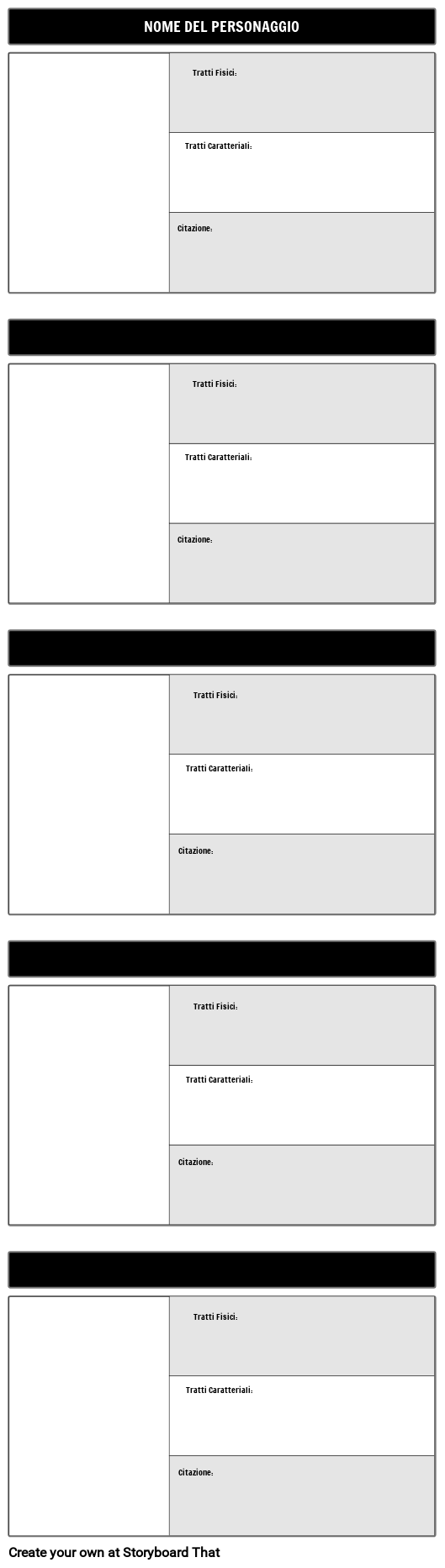 Carattere 16x9 Mappa Template Storyboard by it-examples