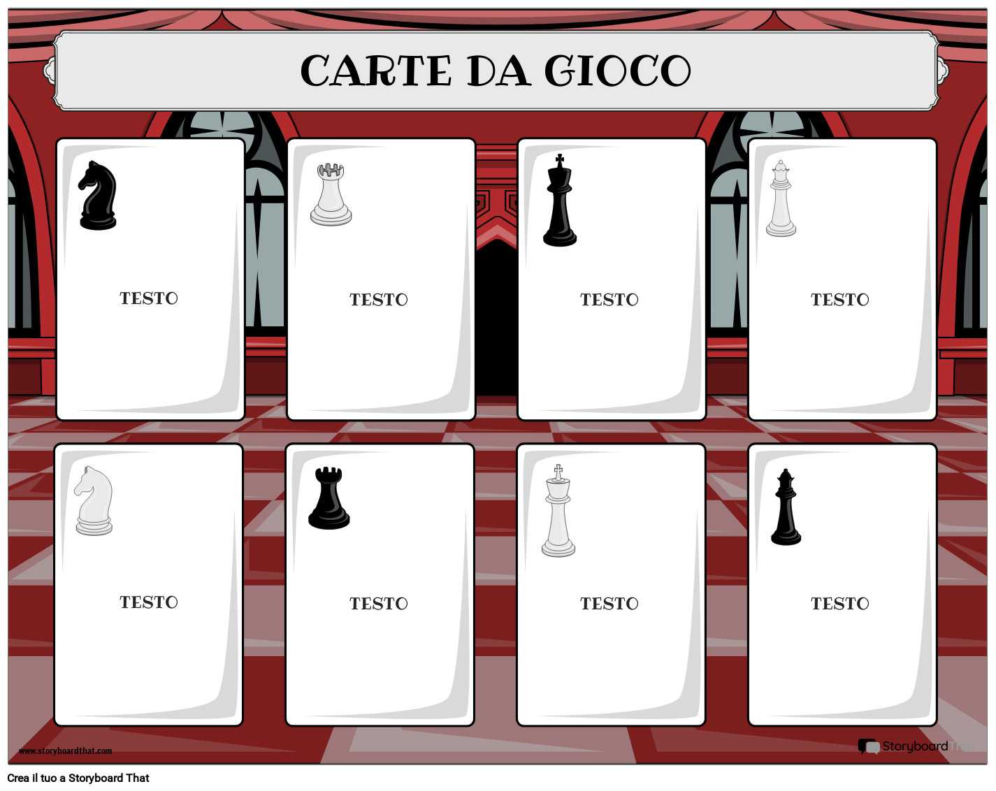 Carta del Gioco 2 Storyboard per it-examples