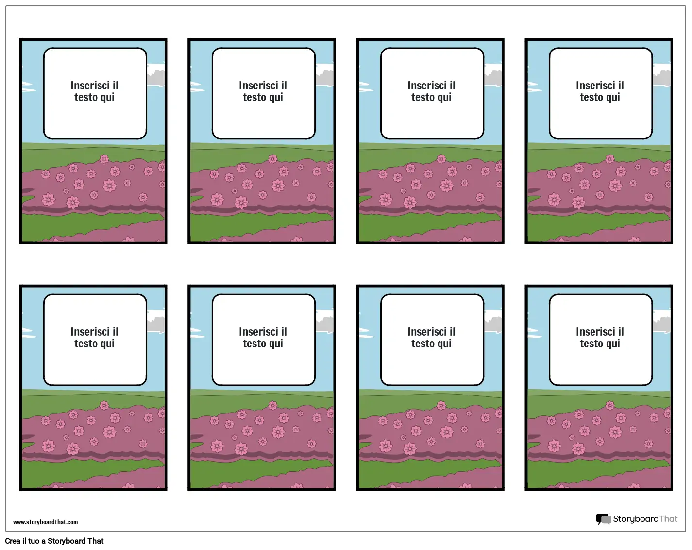 Cartoline a tema floreale Storyboard by it-examples