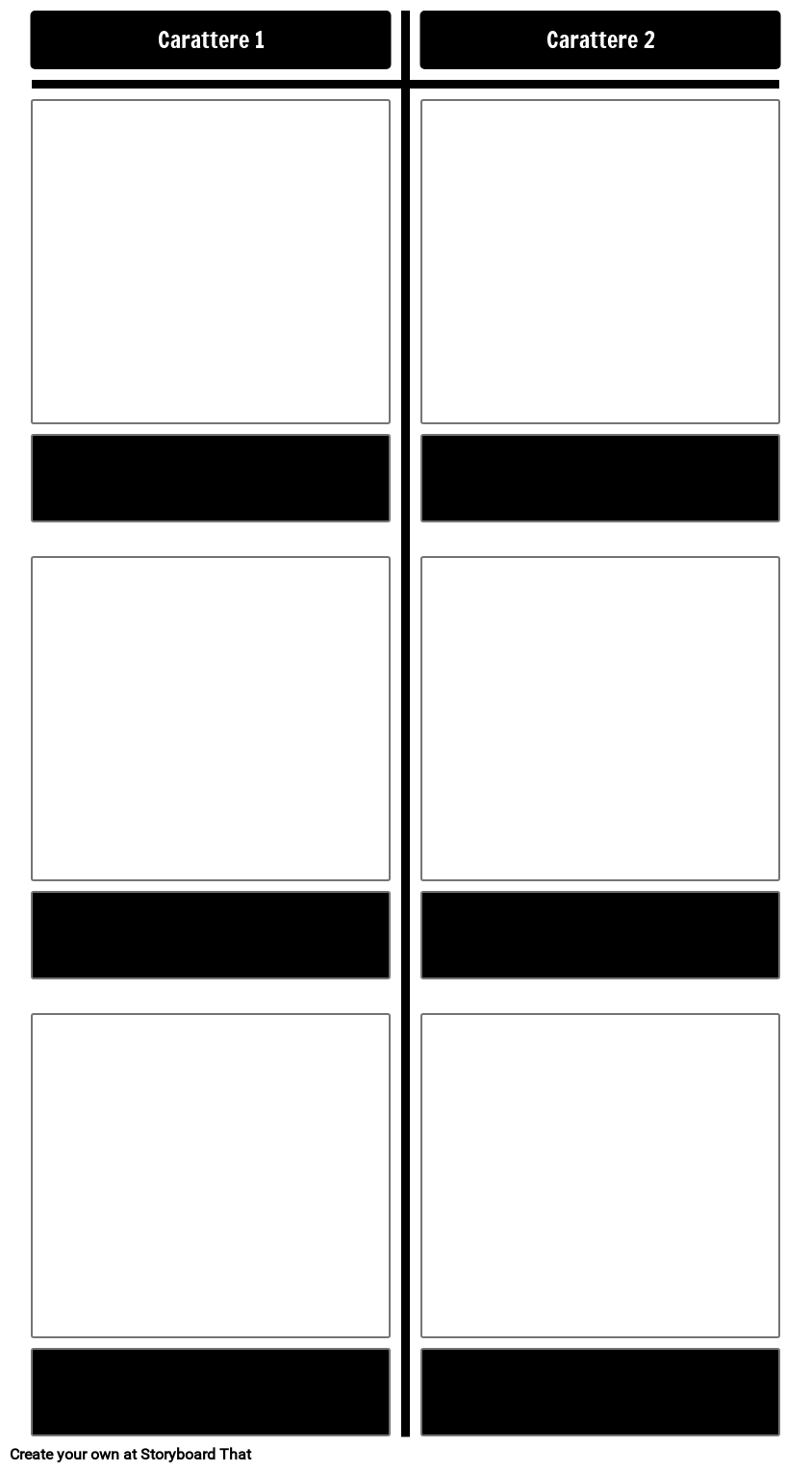 Character Confronto T Grafico Storyboard Par It Examples