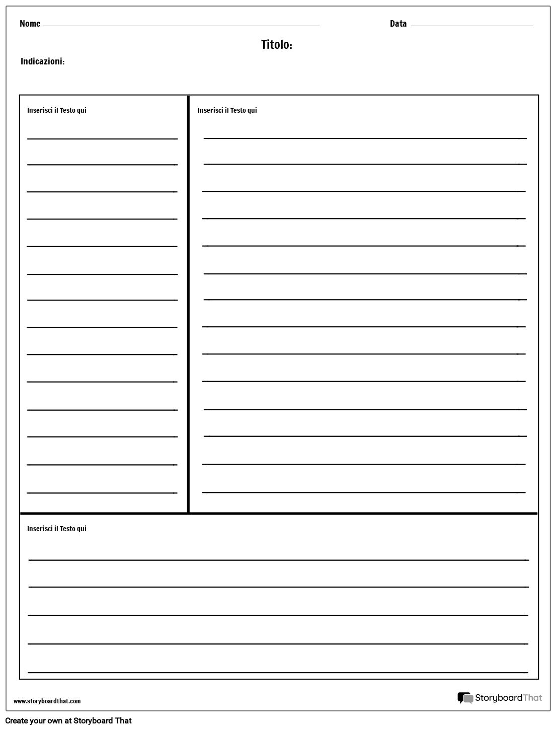 Cornell Notes Con Linee Storyboard Por It Examples