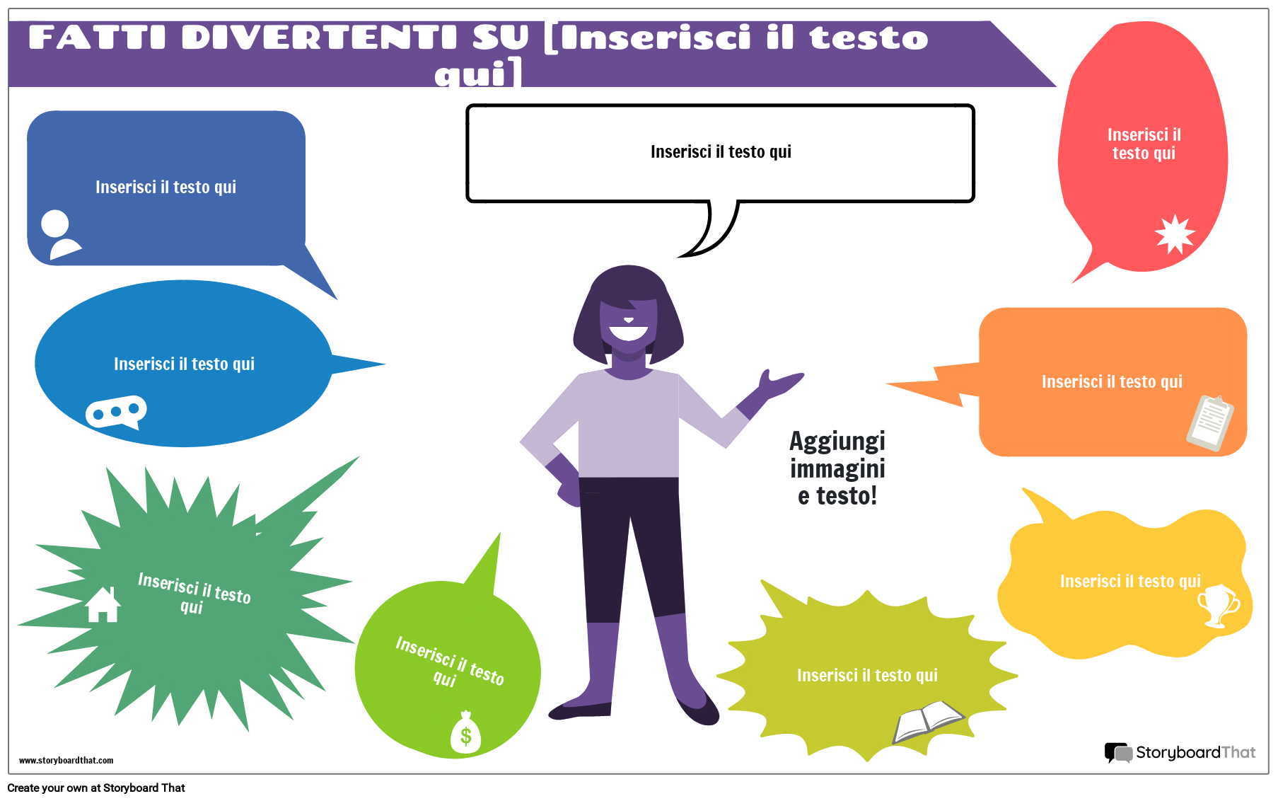 Curiosità Infografica Paesaggio a Colori 4 Storyboard