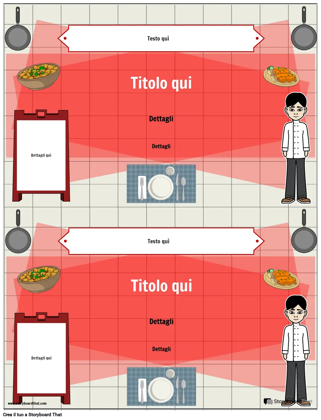 Dimostrazione di Cucina su Invito Storyboard par it-examples