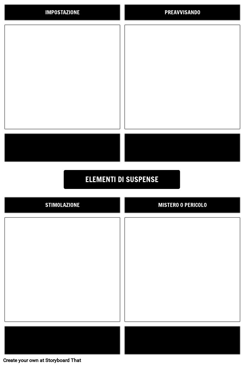 Elementi di Suspense Template Storyboard par it-examples
