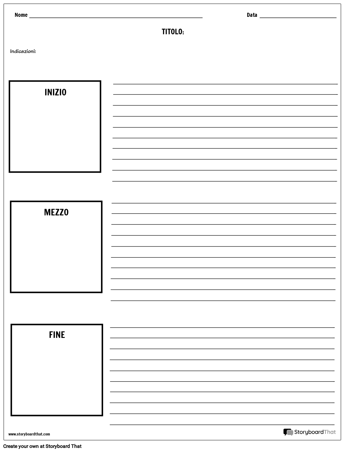I Paragrafi Storyboard par it-examples