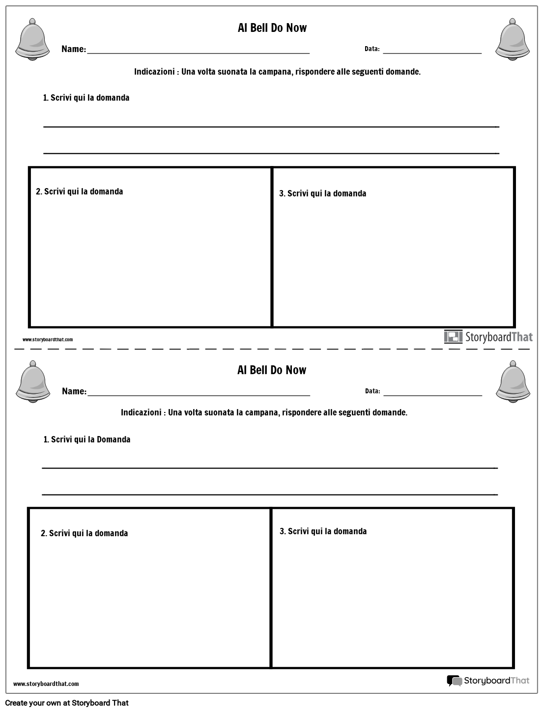 Il Campanello Storyboard por it-examples