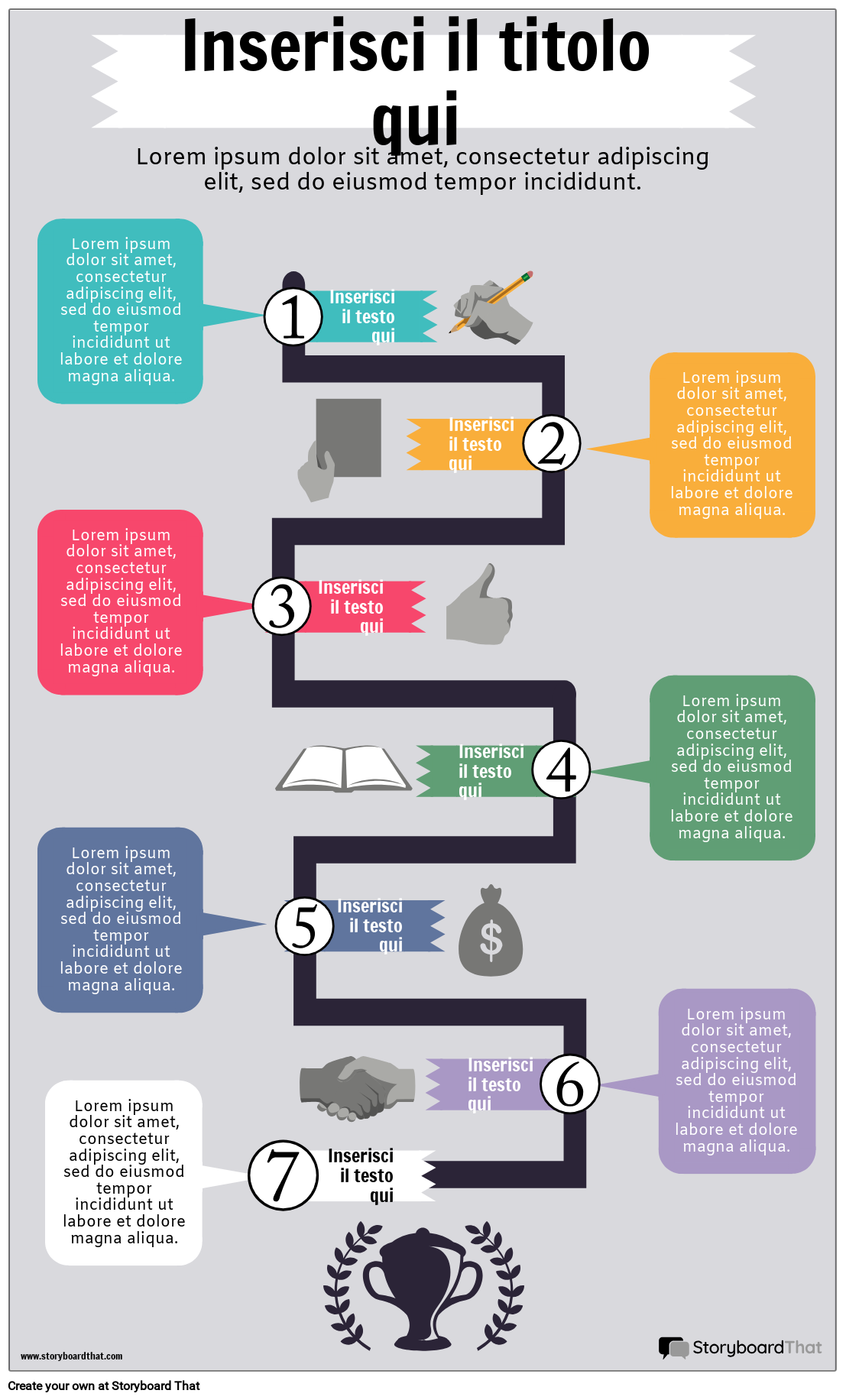 Infografica del Diagramma di Flusso 3 Storyboard Infografica del Diagramma di Flusso 3 Storyboard