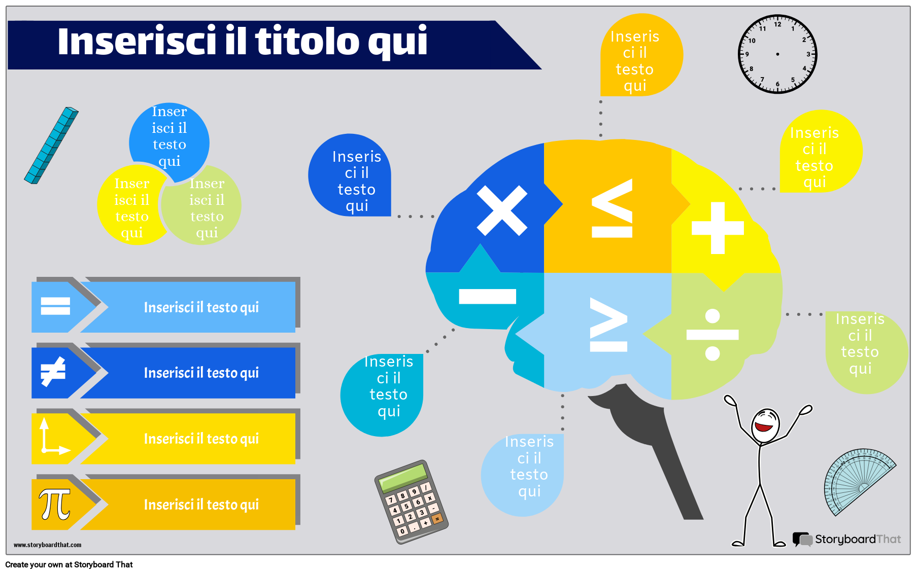 Infografica Matematica Orizzontale a Colori 4