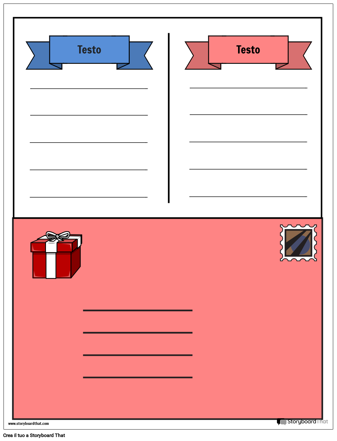 Lettera Cartolina 2 Storyboard by it-examples