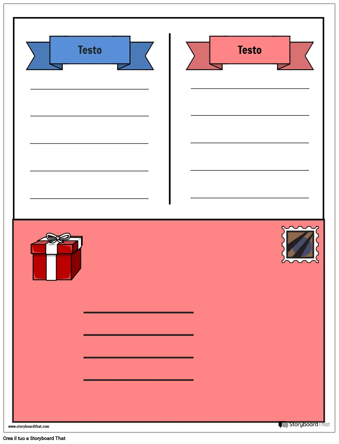 Lettera Cartolina 2 Storyboard by it-examples