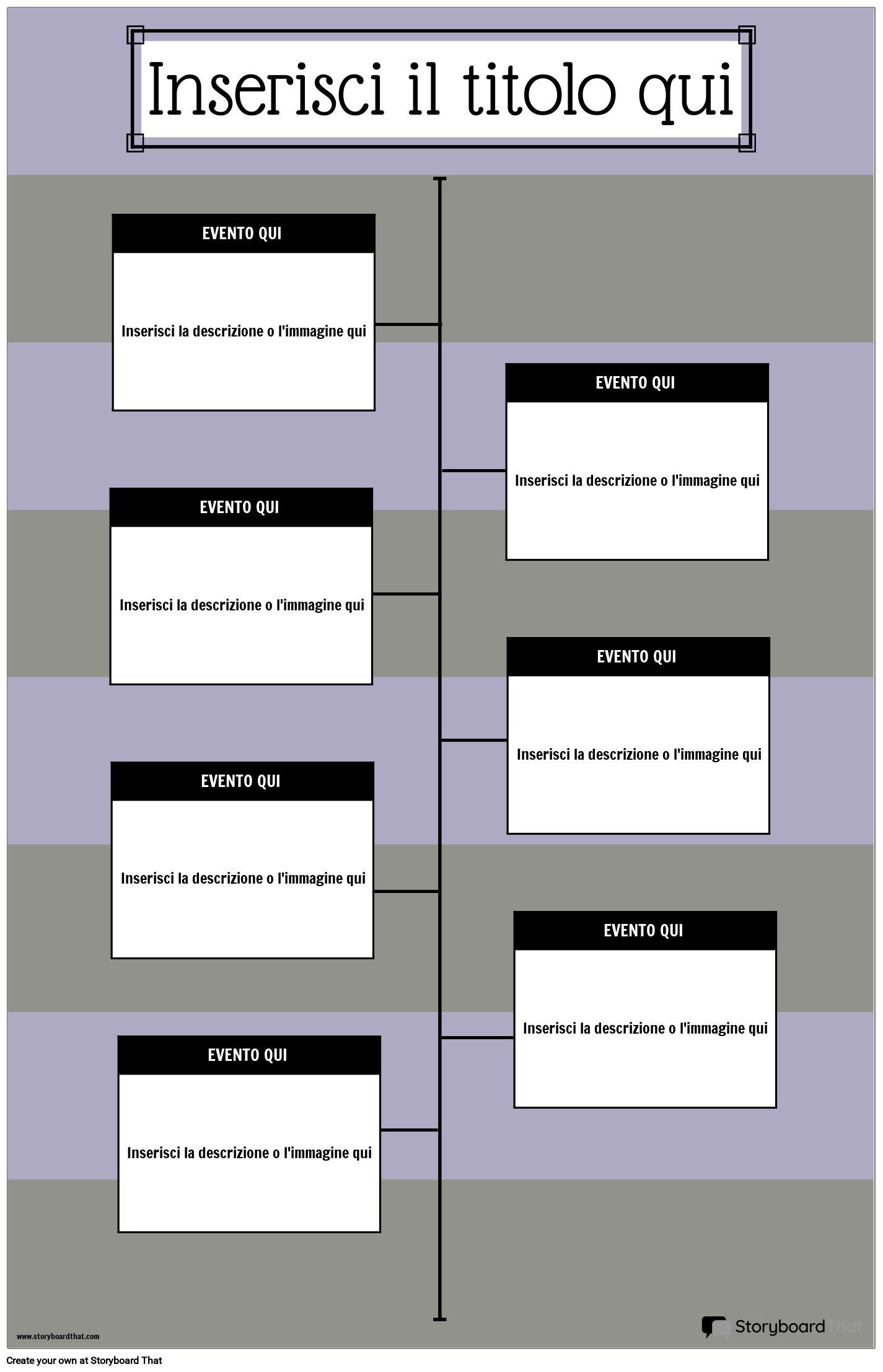 Linea Temporale Verticale Storyboard by it-examples
