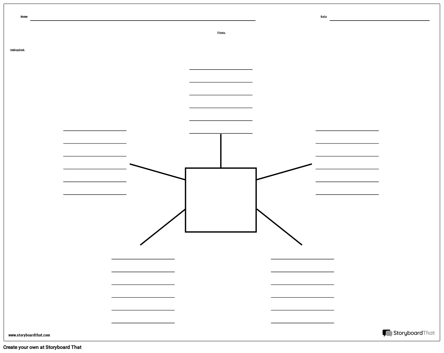 Mappa Del Ragno Con Linee 5 Storyboard Por It Examples
