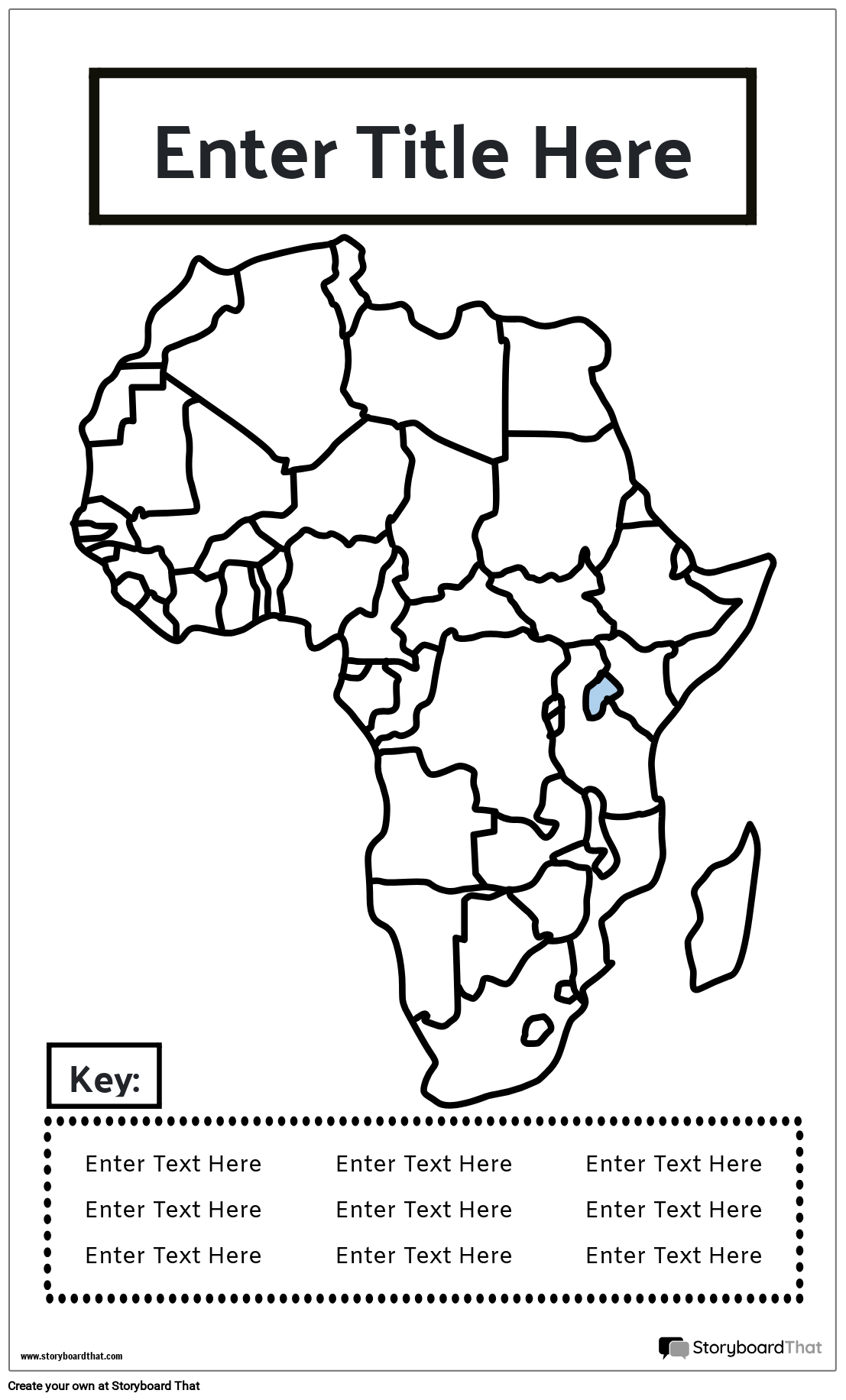 Mappa Poster 18 BW Ritratto-Africa Storyboard por it-examples