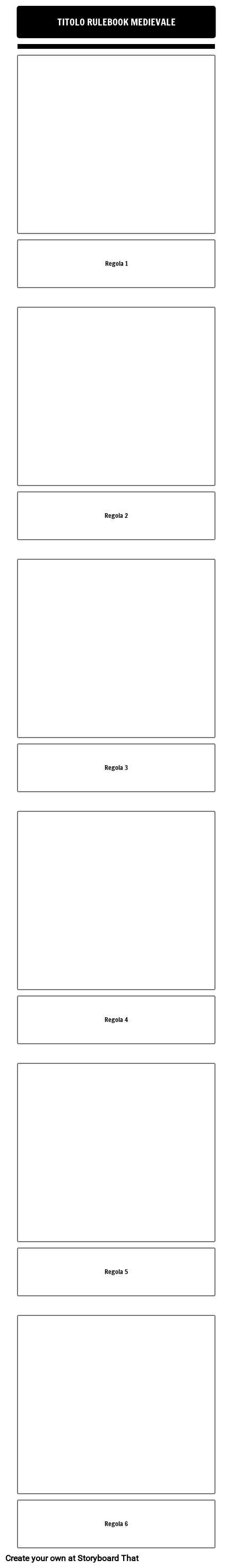 Medieval Rulebook Template Storyboard par it-examples