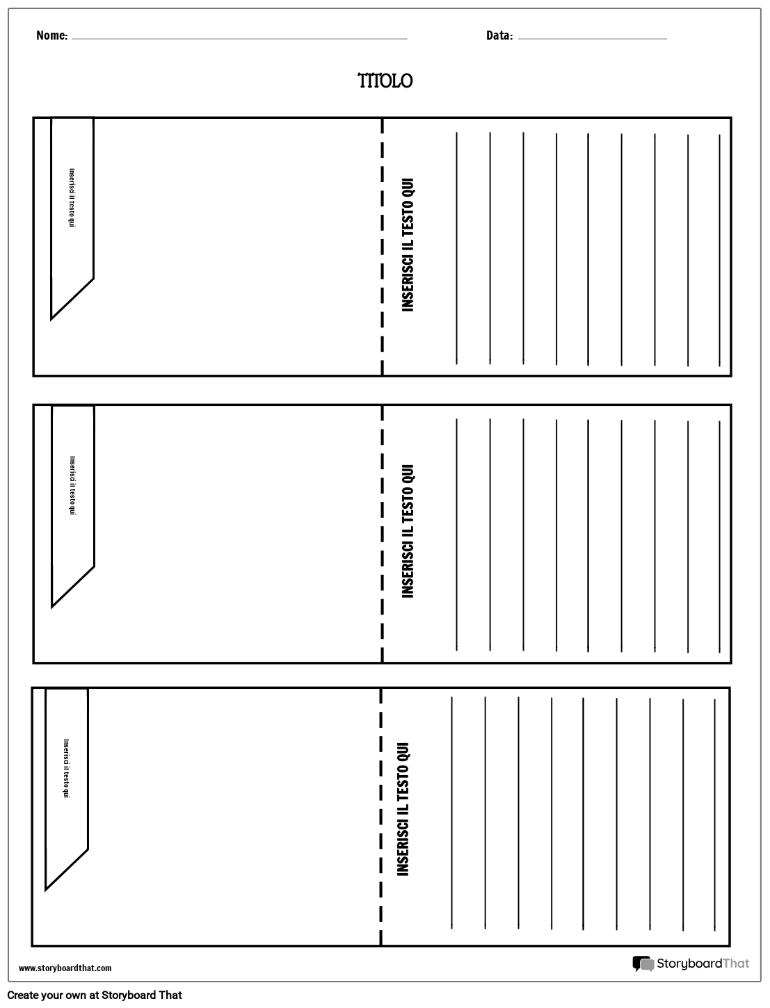 Modello di Flashcard Storyboard per it-examples