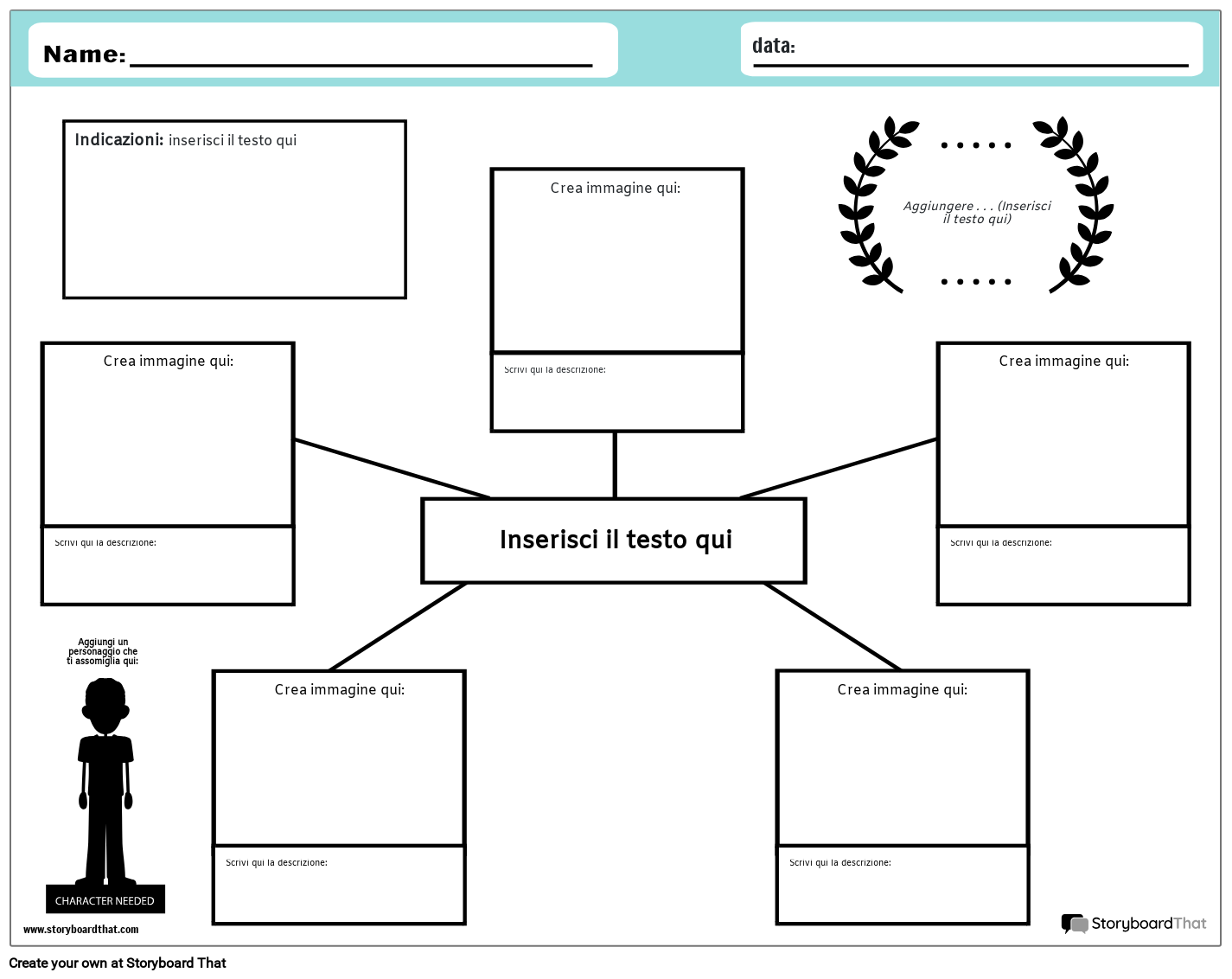 Modello Di Mappa Del Ragno Storyboard Per It Examples